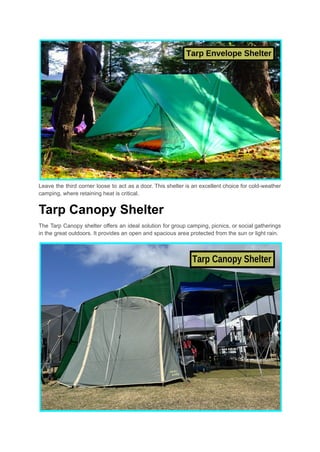 20+ Easy DIY Camping Tarp Ideas - HR Sports | PDF