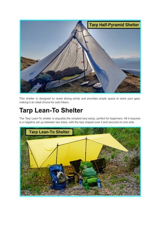 20+ Easy DIY Camping Tarp Ideas - HR Sports | PDF
