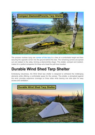 20+ Easy DIY Camping Tarp Ideas - HR Sports | PDF