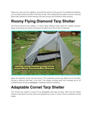 20+ Easy DIY Camping Tarp Ideas - HR Sports | PDF