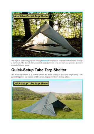 20+ Easy DIY Camping Tarp Ideas - HR Sports | PDF