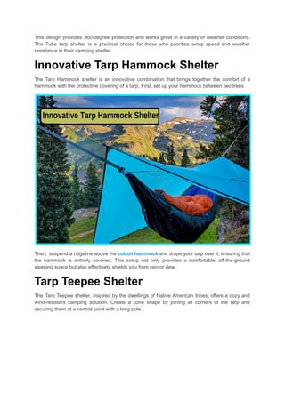 20+ Easy DIY Camping Tarp Ideas - HR Sports | PDF