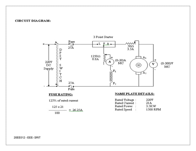 20EE012 electrical machines -1 lab manual | PDF
