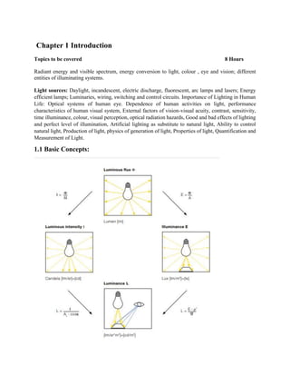 ILLUMINATION ENGINEERING WITH BASIC INTRODUCTION | PDF