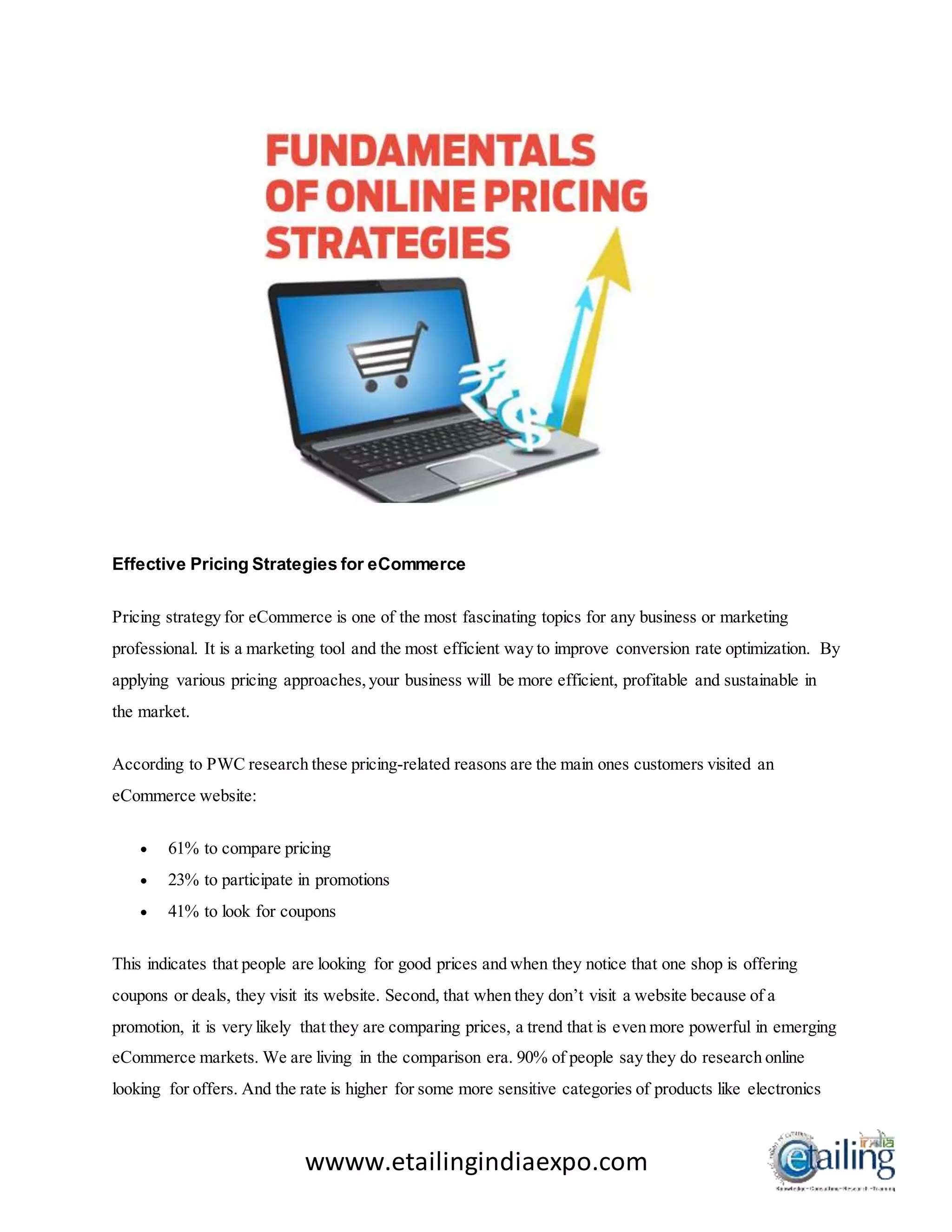 Effective Pricing Strategies for eCommerce | DOCX