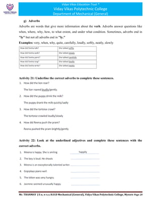 Communication skill in English work book unit 01 | PDF
