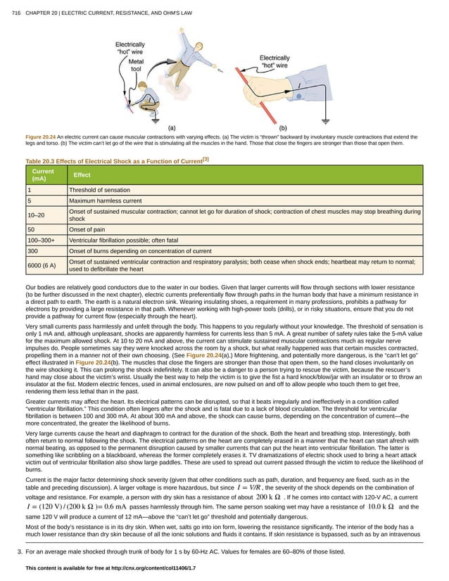 20 electric current resistance ohms law | PDF | Physics | Science