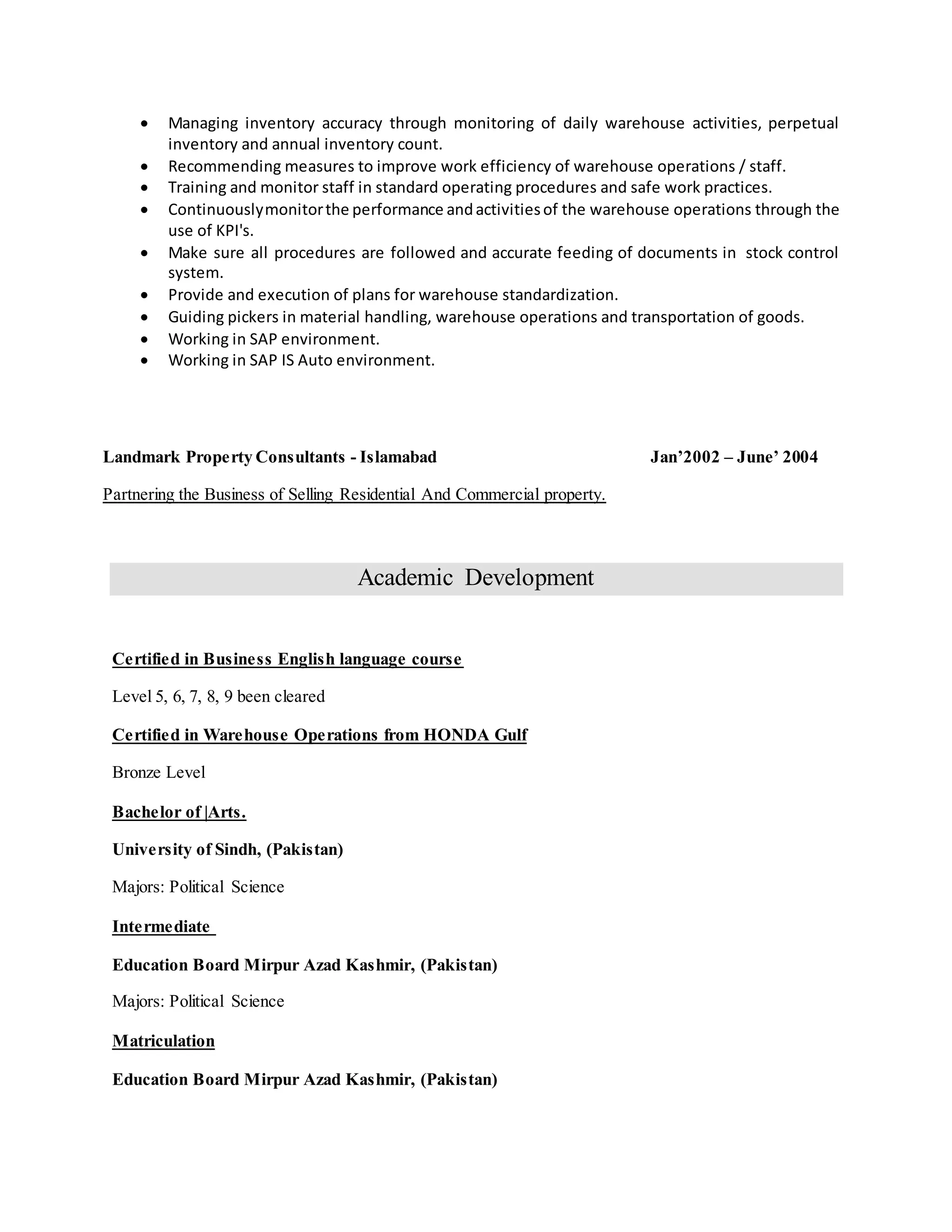Waheed Kamal Resume(updated) | DOCX