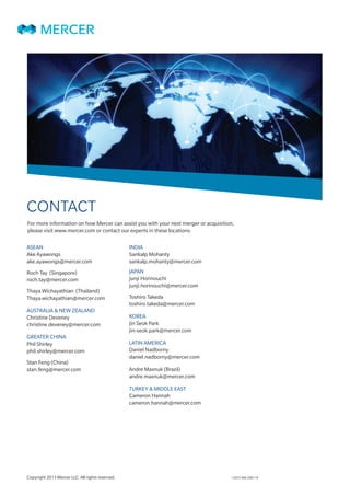 Mercer - Implementing Effective Governance in a newly Acquired Company ...