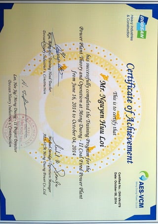 CERTIFICATE OF ACHIEVEMENT | PDF