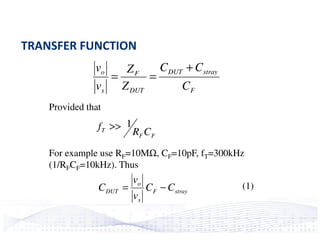 CAPACITIVE SENSORS ELECTRICAL WAFER SORT | PDF