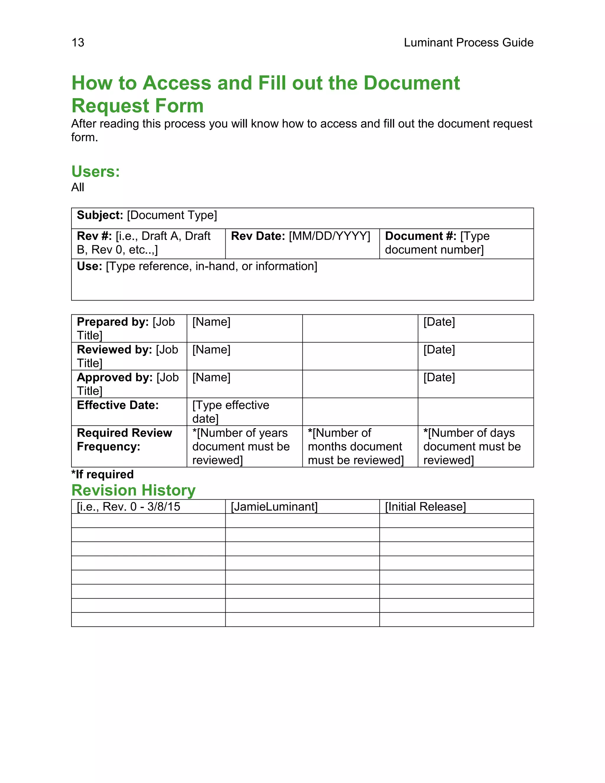Document Control Process Guide (1) | PDF