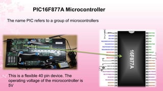 GSM 1308 MODEM CONTROL USING PIC-16F877A MICROCONTROLLER | PPSX