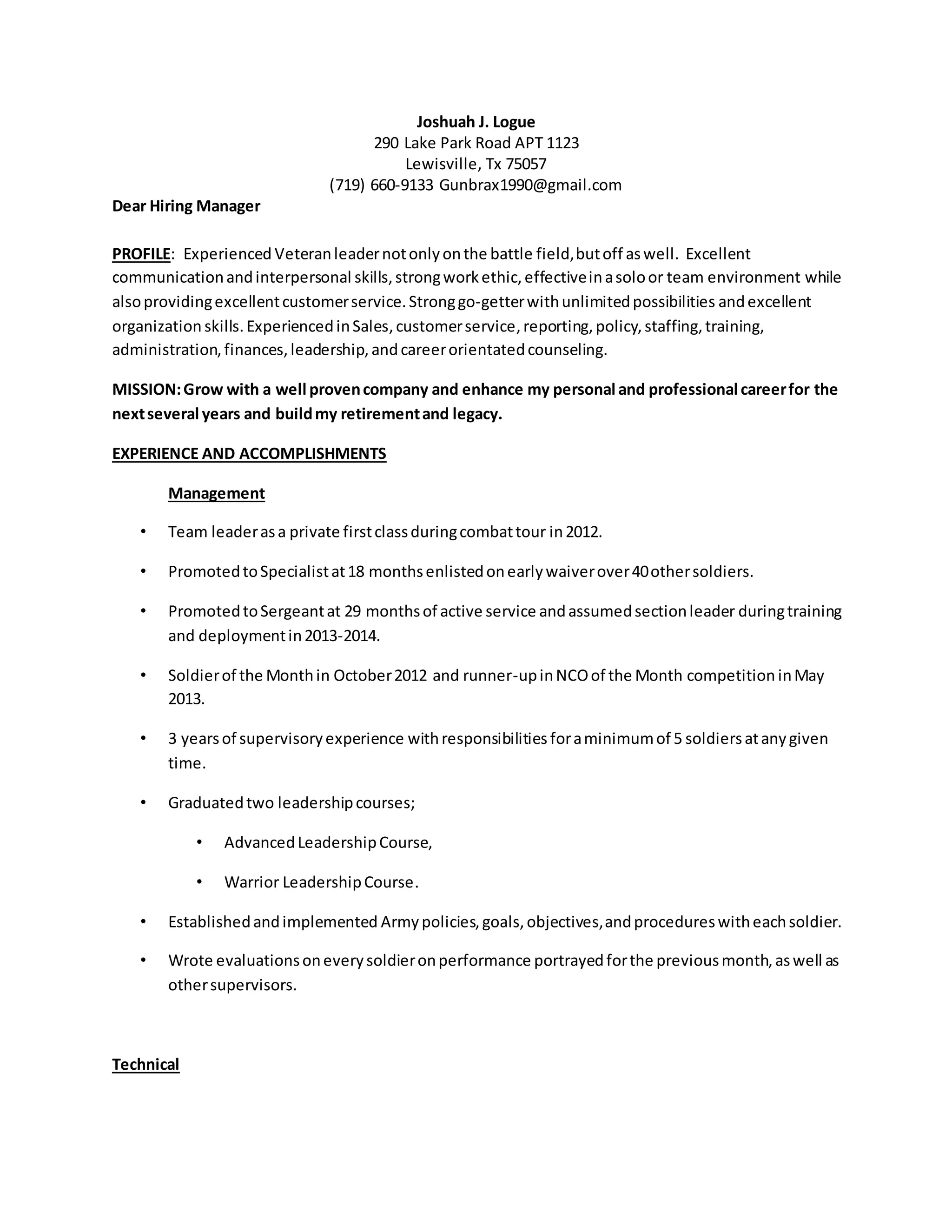 Josh Resume | PDF