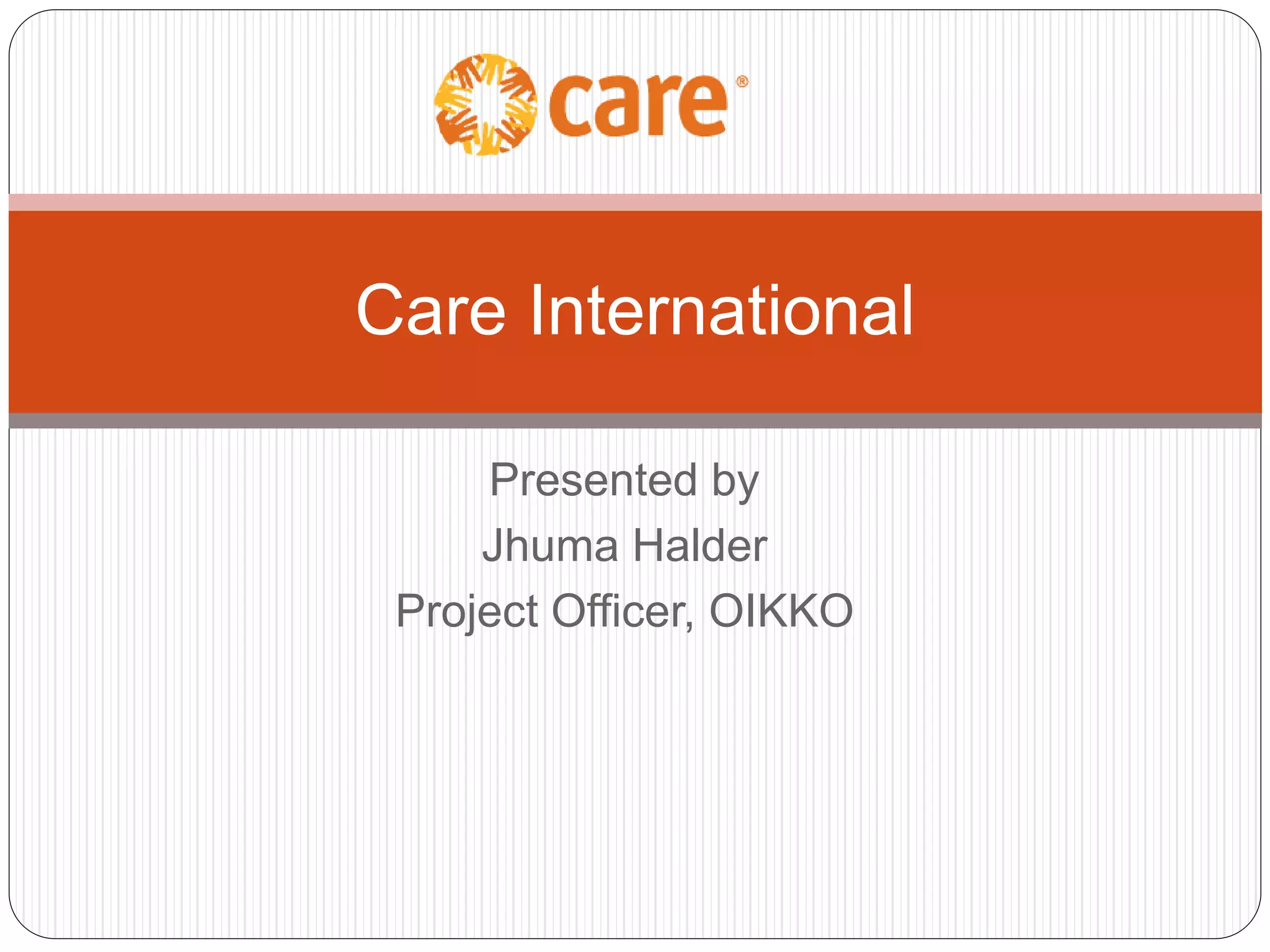 Care International - Bangladesh | PPTX