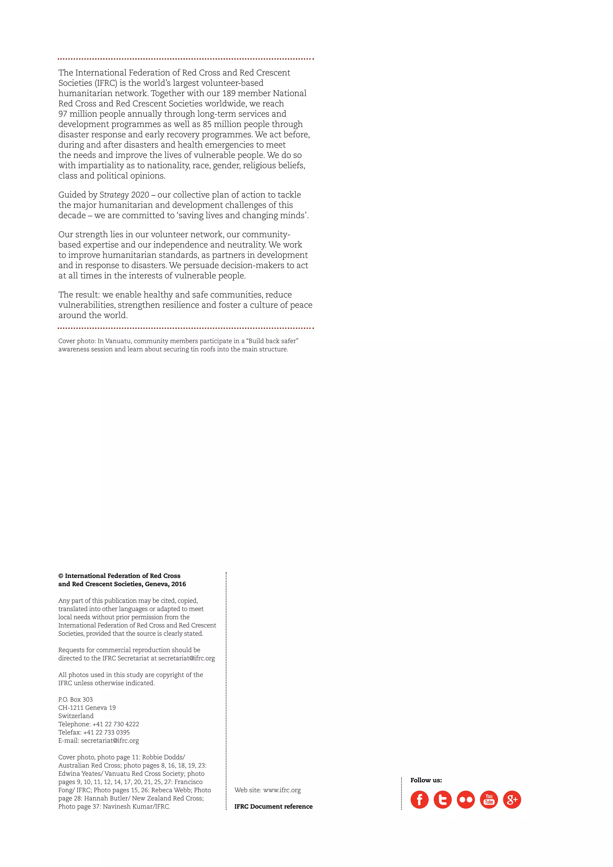 IFRC Cyclone Pam Report-EN_FINAL | PDF | Non-Profit Organizations ...