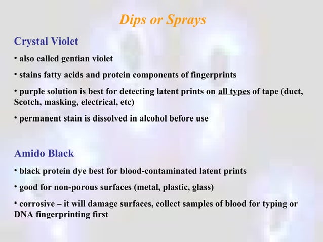 20 f latent prints (student version) | PPT