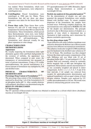 Formulation, Development, Characterization and in Vitro Study of Rosuvastatin Calcium ...