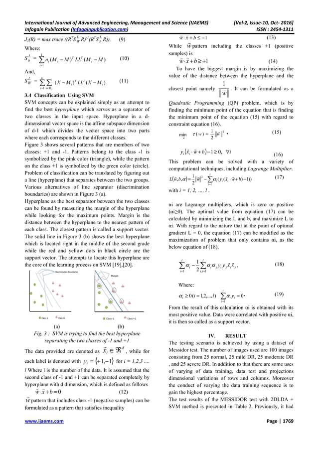 Fundus Image Classification Using Two Dimensional Linear Discriminant Analysis and Support ...