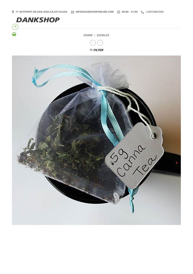20 grams cannabis peppermint tea bags | PDF