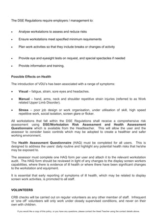 20 health & safety policy 9.10