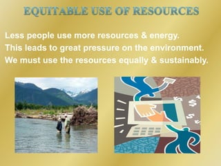 Human population and the environment | PPTX