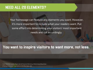 20 Ideas for your Website Homepage Content | PPT