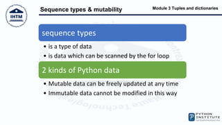 Python PCEP Tuples and Dictionaries | PPT