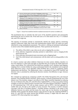 DTWDIR: AN ENHANCED DTW ALGORITHM FOR AUTISTIC CHILD BEHAVIOUR ...