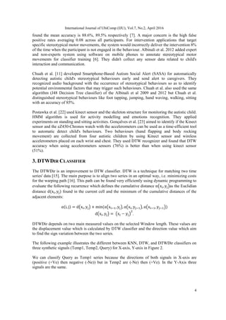 DTWDIR: AN ENHANCED DTW ALGORITHM FOR AUTISTIC CHILD BEHAVIOUR ...