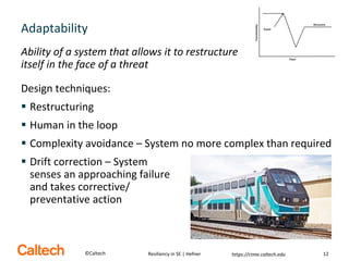 Resiliency in Systems Engineering | PDF