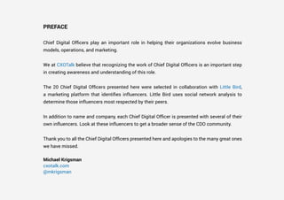 CXOTalk: 20 Influential Chief Digital Officers | PPT