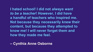 20 Inspiring Reasons Why You Love to Teach | PPTX