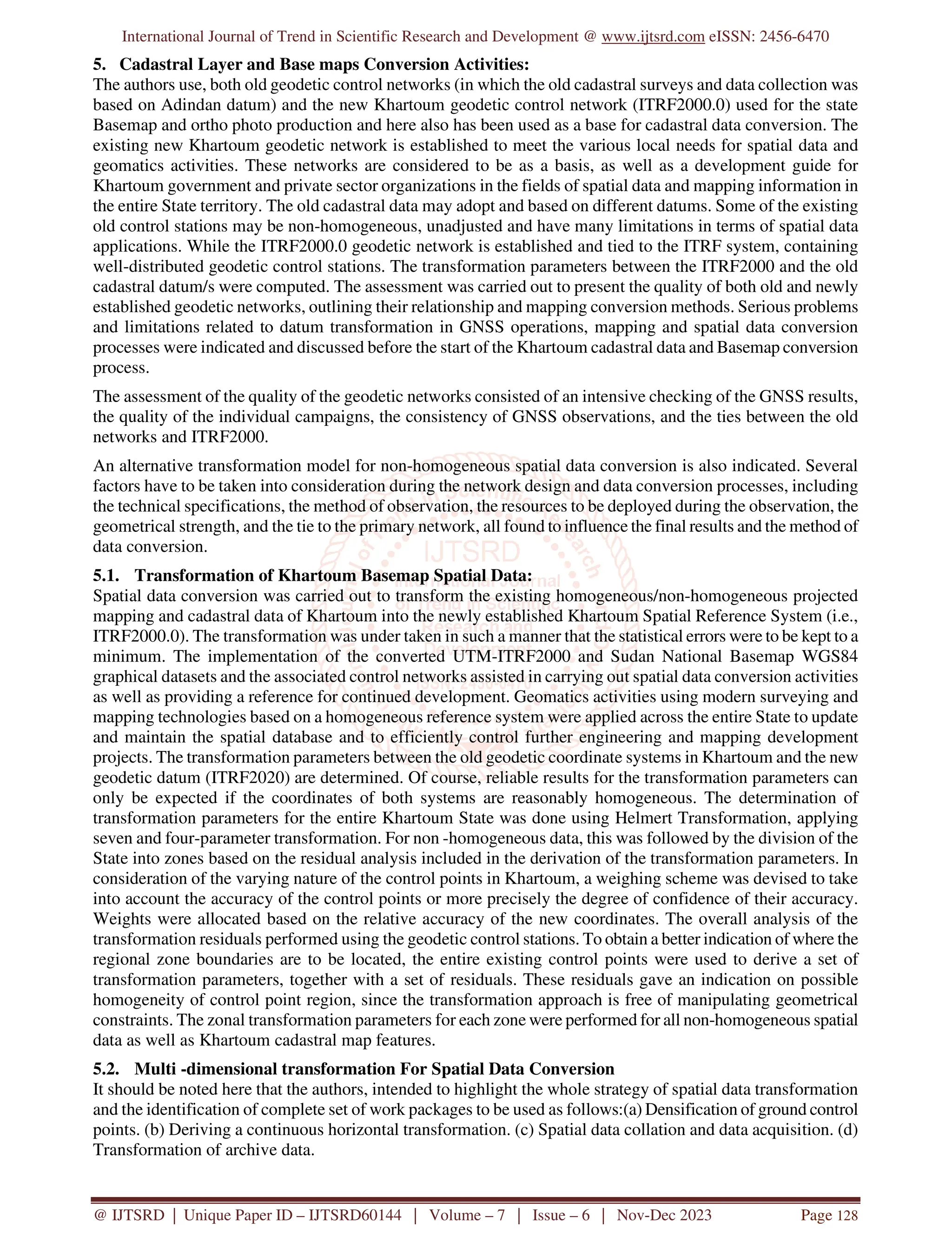 Integration of Khartoum Cadastral Information into State and Sudan Base ...