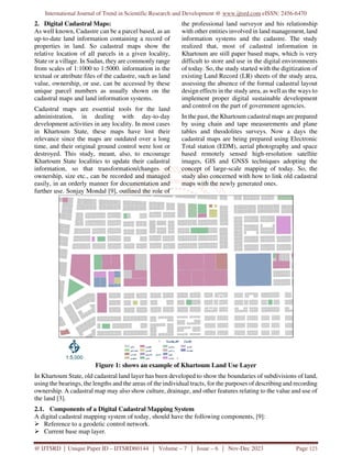 Integration of Khartoum Cadastral Information into State and Sudan Base Map | PDF