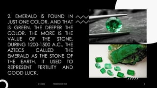 20 interacting fact about emerald gemstone | PPT