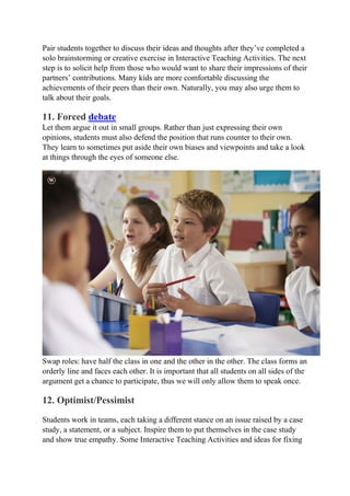 20 Best Interactive Teaching Activities | CIO Women Magazine | PDF