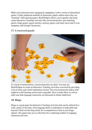 20 Best Interactive Teaching Activities | CIO Women Magazine | PDF