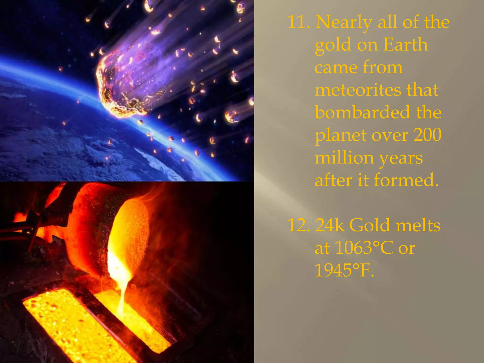 20 Interesting Facts About Gold Pptx