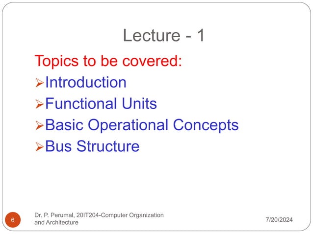 20IT204-Computer Organization and Architecture-Lecture 1.pptx