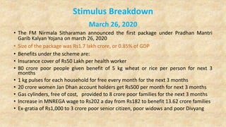 20 lakh crore Economic Stimulus Package | PPT