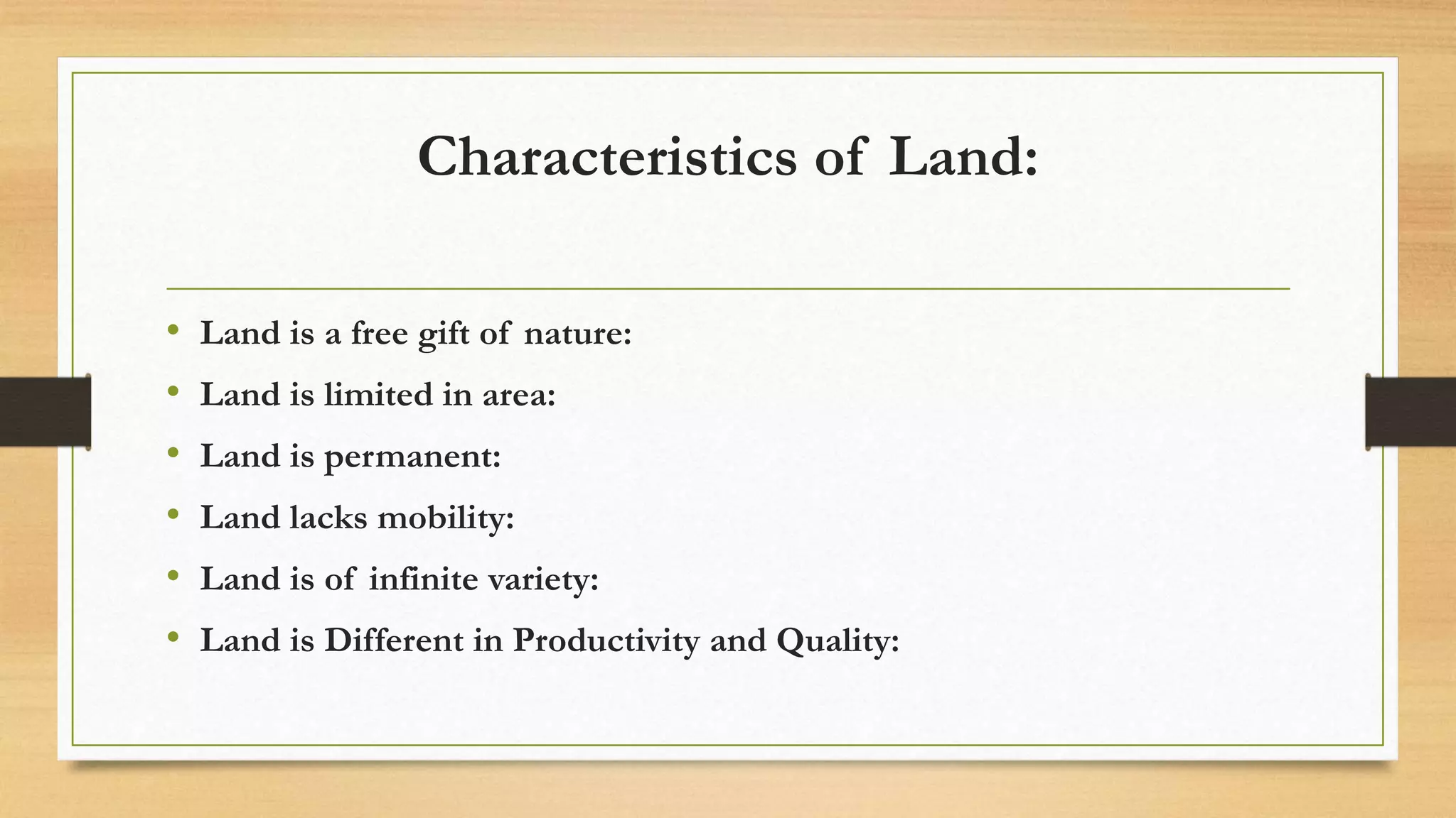 Land (Natural Resources) | PPTX