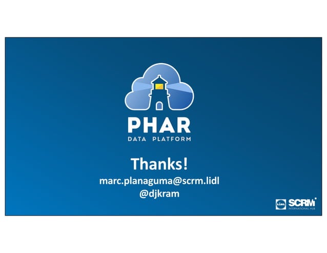 Phar Data Platform: From the Lakehouse Paradigm to the Reality | PPT