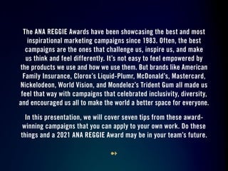 7 Tips From the 2020 REGGIE Awards | PDF