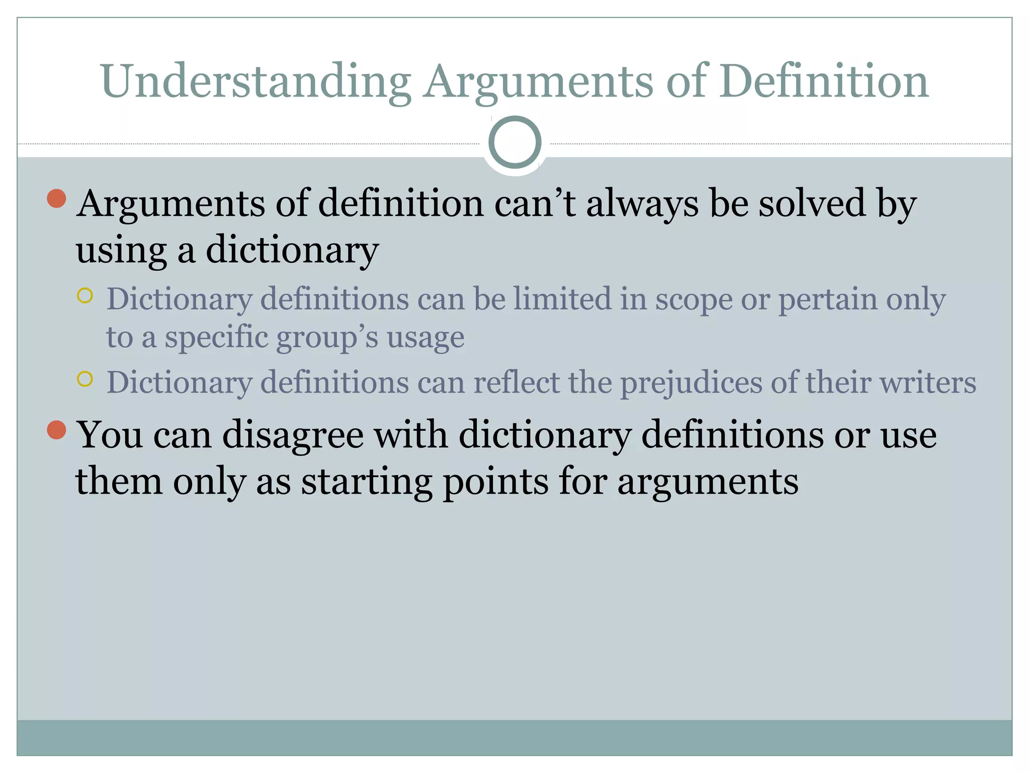 Arguments of Definition | PPT | Women\'s Health | Healthy Living