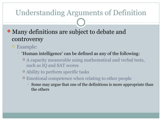 Arguments of Definition | PPT | Women\'s Health | Healthy Living
