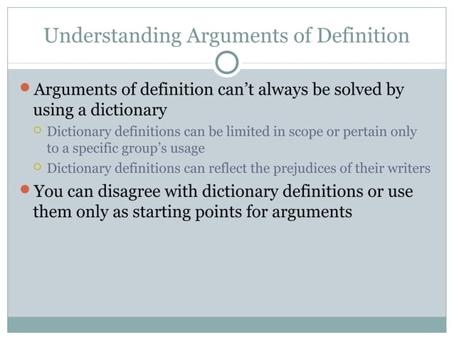 Arguments of Definition | PPT | Women\'s Health | Healthy Living