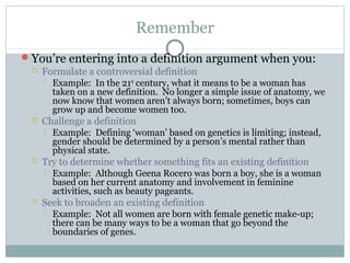 Arguments of Definition | PPT | Women\'s Health | Healthy Living