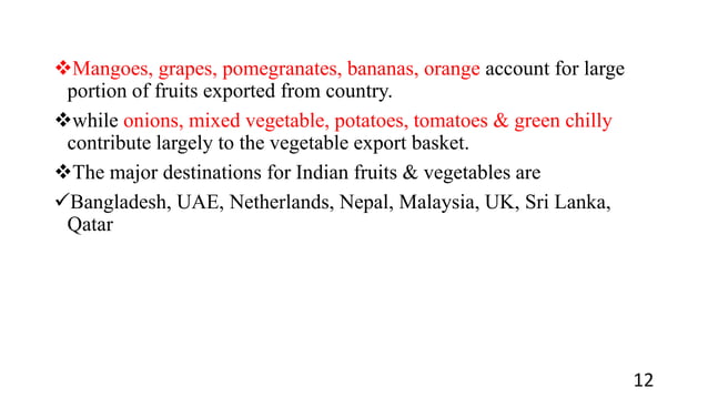 major fruits and vegetables crop in India 2019-20 | PPTX | Agriculture ...
