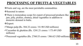major fruits and vegetables crop in India 2019-20 | PPTX